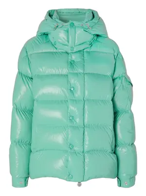 Moncler Moncler Maya Quilted Shell Down Jacket Green