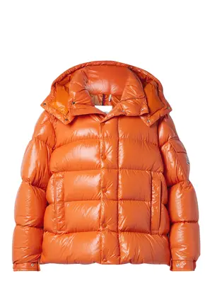 Moncler Moncler Maya Quilted Shell Down Jacket Orange