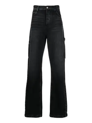 Amiri Stack Workman Straight-leg Jeans - Black