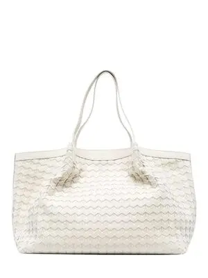 SERAPIAN Textured Leather Tote - Neutrals