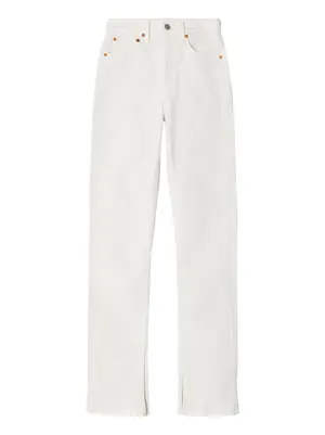 RE/DONE High-rise Skinny Boot Jeans - White