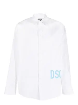 Dsquared2 Logo-print Cotton Shirt - White