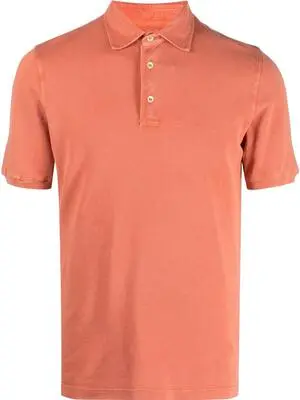 Fedeli Jersey Short-sleeved Polo Top - Orange
