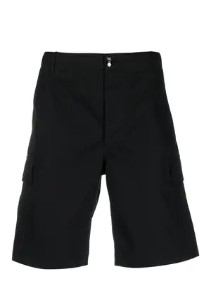 Kenzo Logo-patch Cargo Shorts - Black