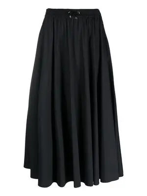 Herno Flared Midi Skirt - Black