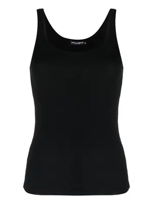 Dolce & Gabbana Cotton Tank Top - Black