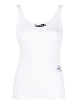 Dolce & Gabbana Cotton Tank Top - White