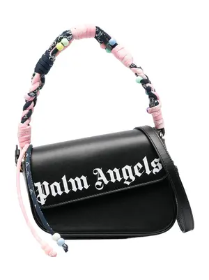 Palm Angels Crash Logo-print Shoulder Bag - Black