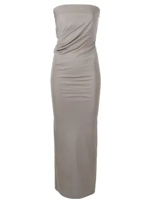 Christopher Esber Strapless Ruched Dress - Grey