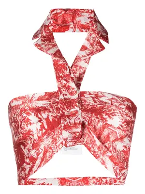 PHILOSOPHY DI LORENZO SERAFINI Philosophy Di Lorenzo Serafini Graphic-Print Sleeveless Top