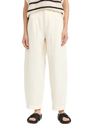 APIECE APART Bari Crop Trousers - Cream