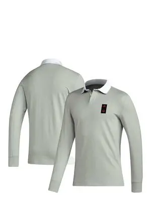 Adidas 2023 Player Fc Dallas Travel Long Sleeve Polo - Gray