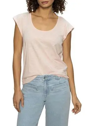 Sanctuary Sanctuary West Side Scoop Neck T-Shirt Earth Pink