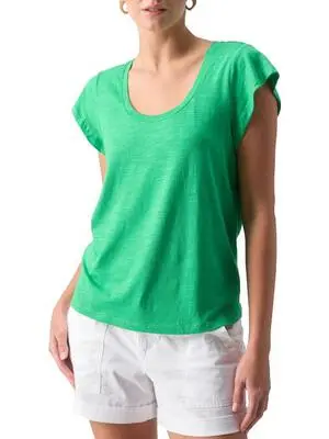 Sanctuary Sanctuary West Side Scoop Neck T-Shirt Green Godd