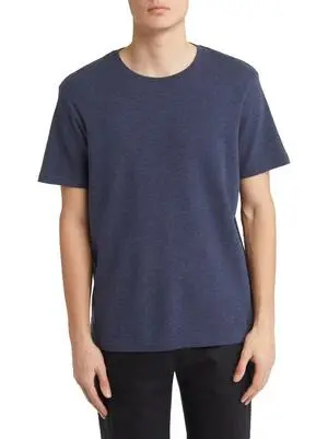 FRAME Duo Fold Cotton T-shirt - Heather Dark Blue