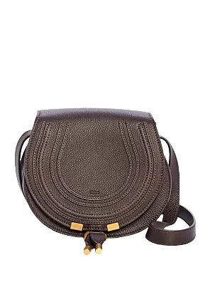 Chloé Marcie Small Saddle Bag Deep Violine/gold
