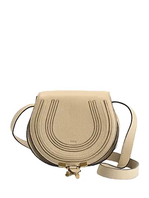 Chloé Marcie Small Saddle Bag Root Beige/gold