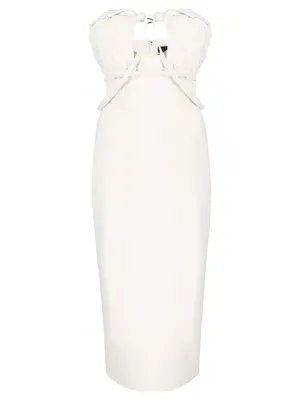 Jacquemus Tailored Strapless Dress - Neutrals
