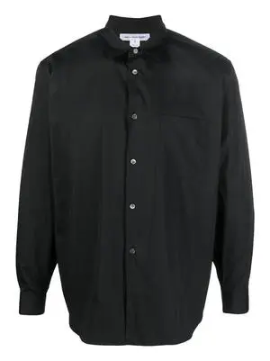Comme Des Garçons Long-sleeve Cotton Shirt - Black