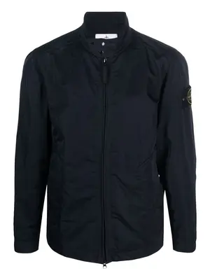 Stone Island Compass-patch Long-sleeved Jacket - Blue