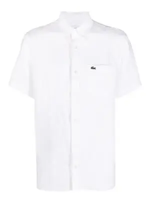 Lacoste Embroidered Logo Short-sleeve Shirt - White
