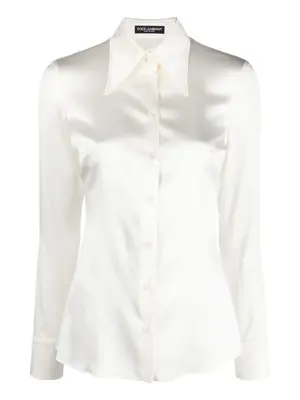 DOLCE & GABBANA Dolce & Gabbana Long-Sleeve Silk Shirt