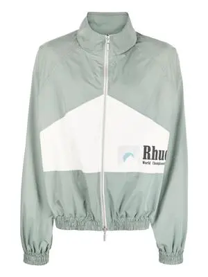 Rhude World Championship Logo-print Bomber Jacket - Green