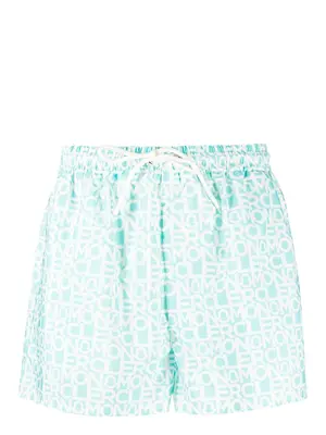Moncler Logo-print Drawstring Shorts - Green