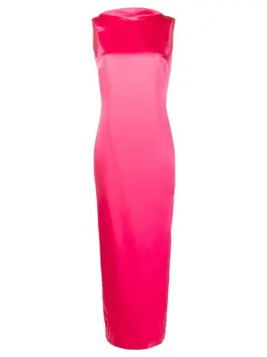 Versace Cowl-back Gown - Pink