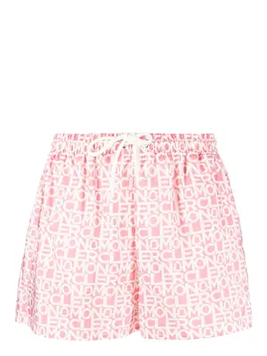 Moncler Logo-print Shorts - Pink