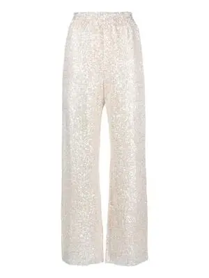 Stine Goya Sequin-embellished Pants - Neutrals