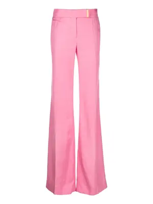 TOM FORD High-rise Wide-leg Trousers - Pink