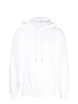 Off-White Diag-print Cotton Hoodie - White