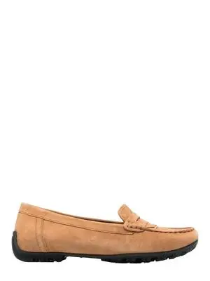 Geox Panelled-design Suede Loafers - Brown