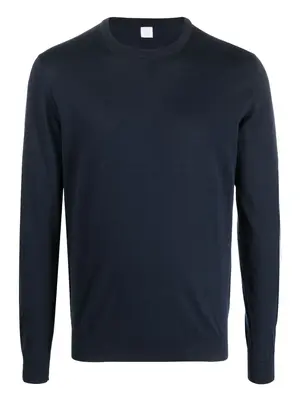 Eleventy Long-sleeve Knitted Jumper - Blue