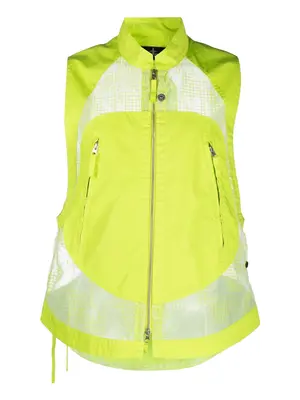 Stone Island Mesh-panel Vest - Green