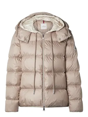 Moncler Dronieres Hooded Convertible Quilted Down Jacket - Neutrals
