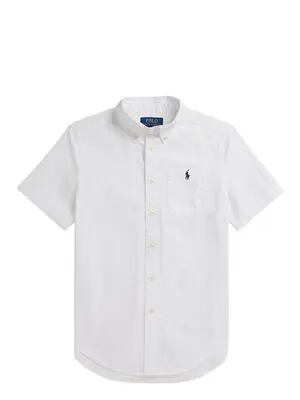 Ralph Lauren Cotton Seersucker Short-sleeve Shirt - White