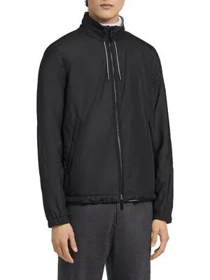 Zegna Zephyr Reversible Blouson Jacket - Black