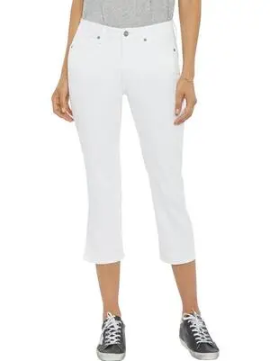NYDJ Chloe Capri Slit Jeans - Optic White
