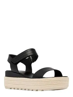 Sorel SOREL Cameron Flatform Sandal Black/ Chalk