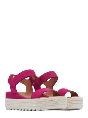 Sorel SOREL Cameron Flatform Sandal Fuchsia Fizz/sea Salt
