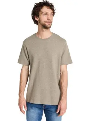 FRAME Duo Fold Tee - Heather Dark Beige