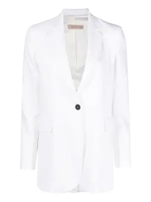 BLANCA VITA Single-breasted Blazer - White