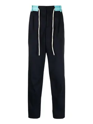 Palm Angels Track Belt Trousers - Blue