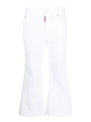 Dsquared2 Bull Cropped Jeans - White