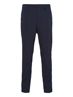 Prada Triangle-logo Tailored Trousers - Blue