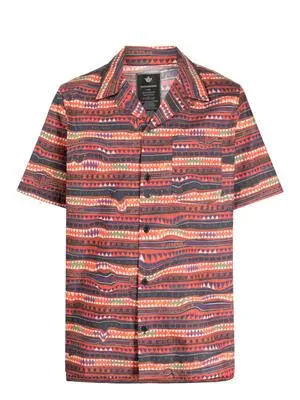 MAHARISHI Short-sleeve Organic Cotton Shirt - Red