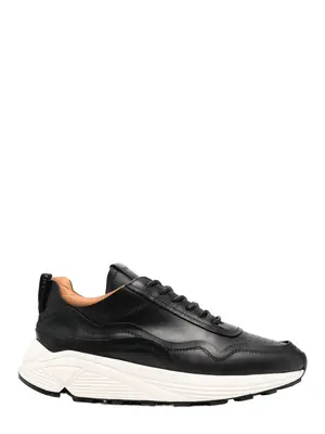 BUTTERO® Piping-detail Low-top Sneakers - Black