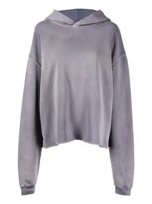 MAISON MARGIELA Washed Long-sleeved Hoodie - Purple